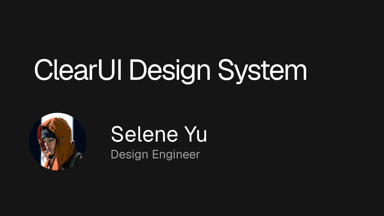 ClearUI Design System