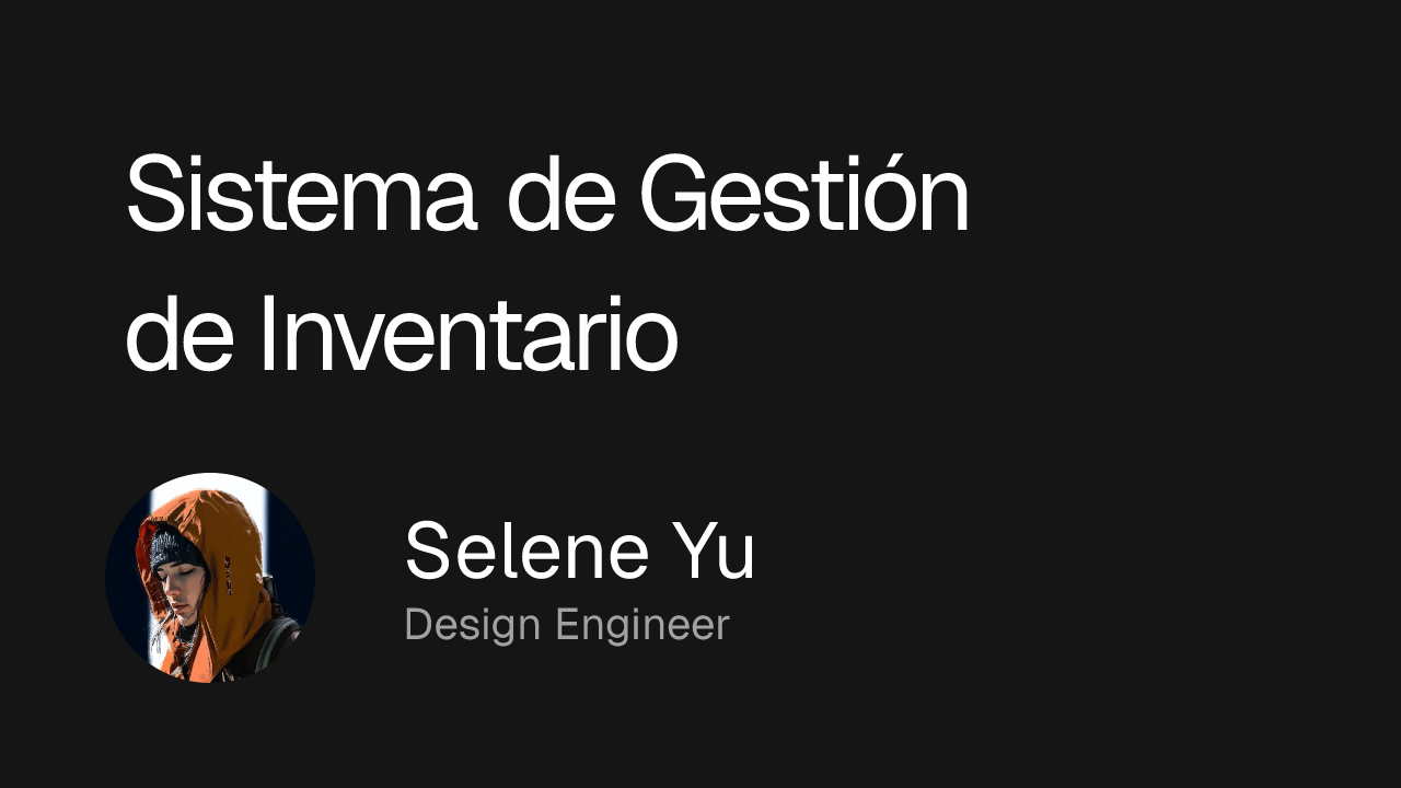 Sistema de Gestión de Inventario
